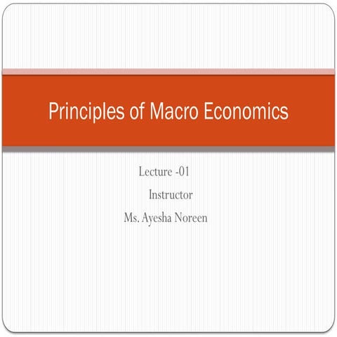 presentation about Introduction to Macroeconomics presentation | PPT