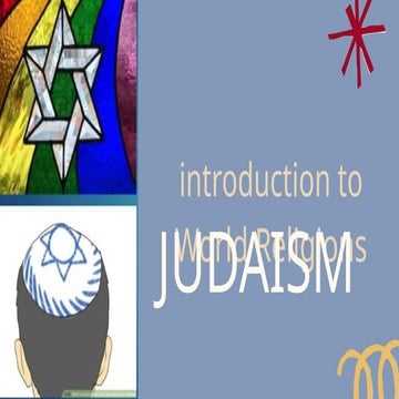 Introduction to Major World Religions Educational Presentation in Blue ...