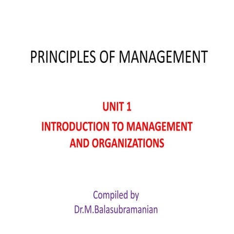 Introduction to management | PDF