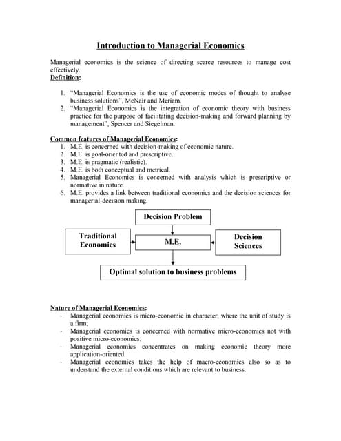 Managerial economics | PDF