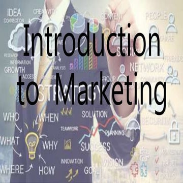 Introduction to Marketing, Features, Needs and Scope | PPTX