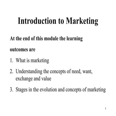 INTRODUCTION TO MARKETING IN PGDM AND MBA | PPT
