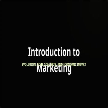 Introduction to Marketing and its concepts | PPTX