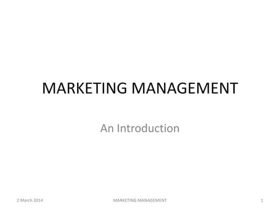 Marketing process | PDF