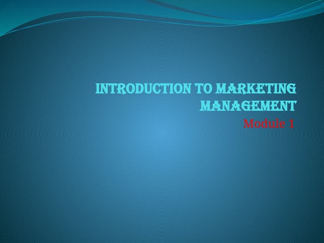 Key Concepts In Marketing | PPT