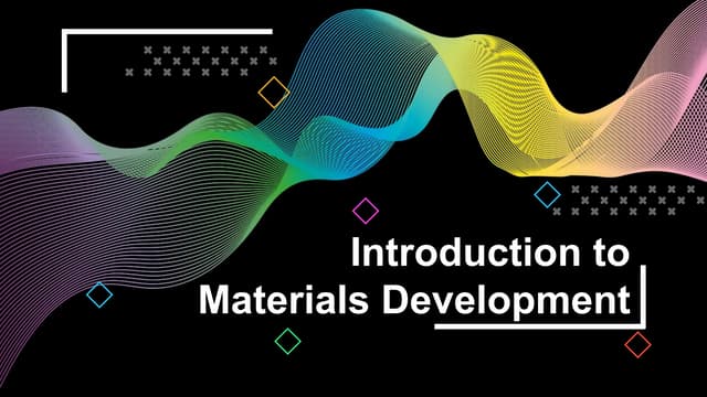 material development | PPTX