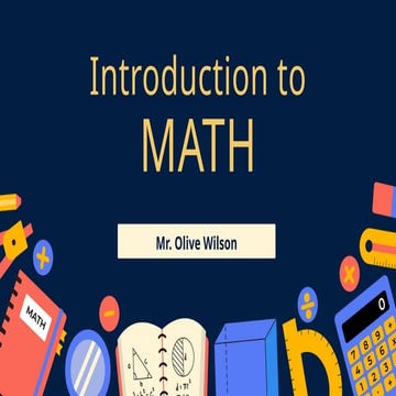Introduction to Mathematics for students.pptx