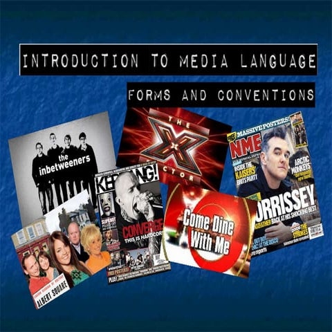 Introduction to Media Language | PPT