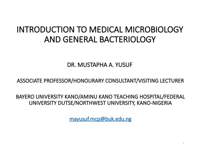 Microbiology unit 1 | PPTX