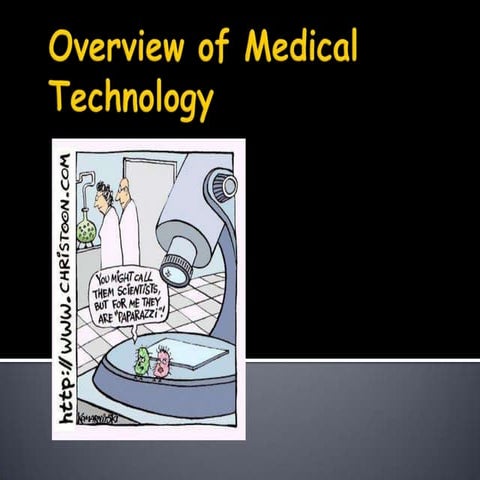 Introduction to medical technology chapter 1 | PPTX