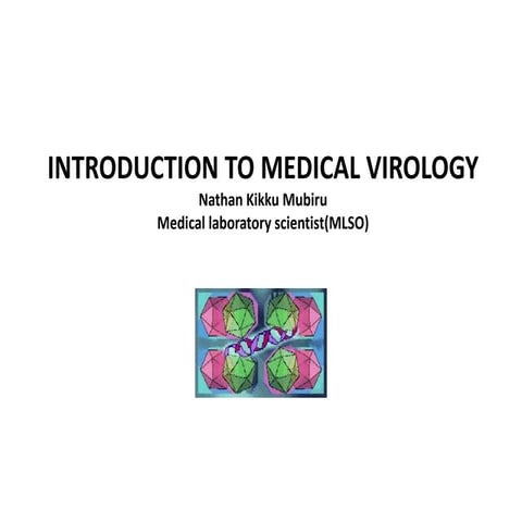 Introduction to medical virology | PPT