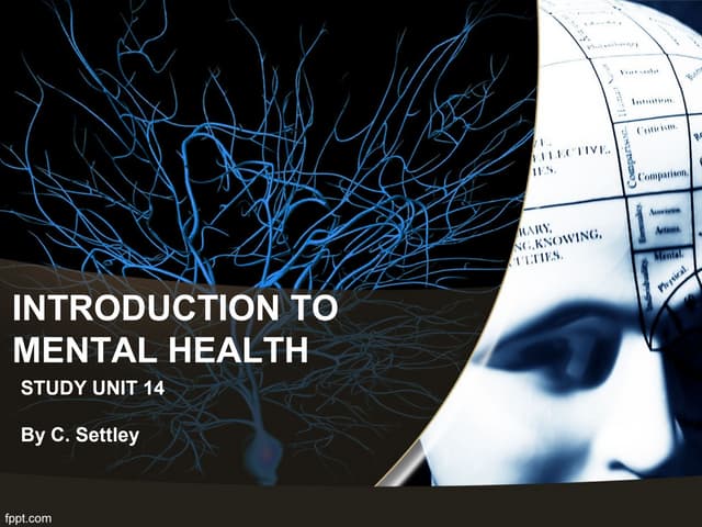 Concept of Mental Health & Illness | PDF