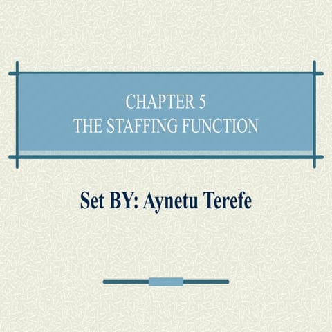 Staffing - Management | PPTX