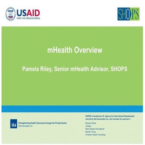 Introduction To M Health By Pam Riley Shops | PPT