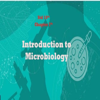 Introduction to Microbiology science lesson | PPT