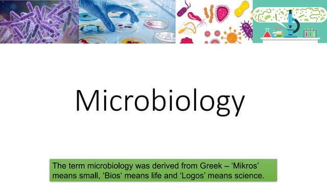 Introduction - Microbiology.pptx