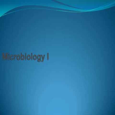 Introduction to microbiology course outline 01 | PPTX