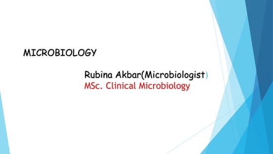 Microbiology unit 1 | PPT