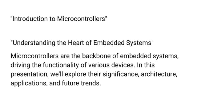 _Introduction to Microcontrollers _.pptx _Introduction to Microcontrollers _.pptx