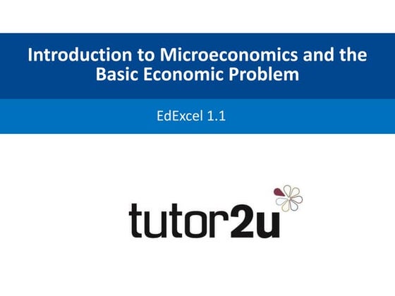 Chapter 1 Microeconomics Intro | PPT