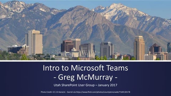 Microsoft Teams - User Guide Presentation | PDF
