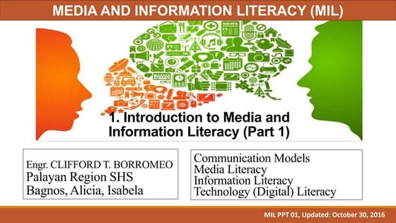 Media and Information Literacy - Module 1: Week 1 | PPTX | Internet for Beginners | Internet