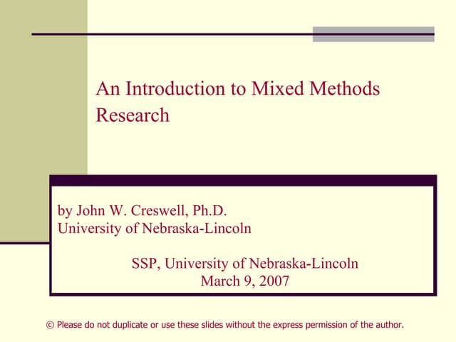 Mixed method | PPT