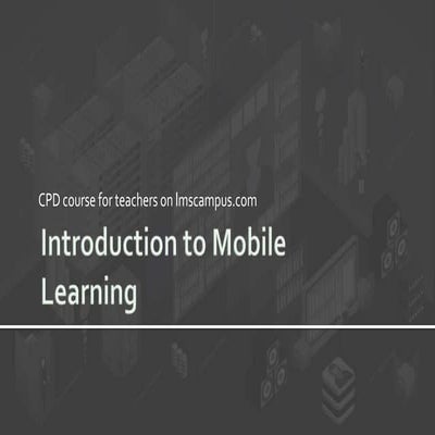 Introduction to mobile learning | PPT