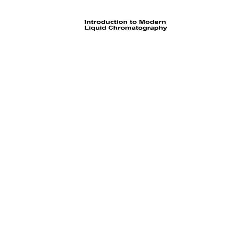 introduction_to_modern_liquid_chromatography.pdf | Chemistry | Science
