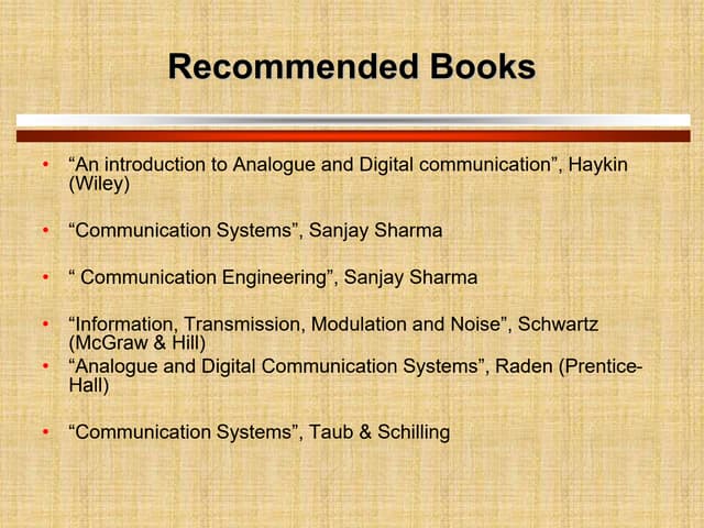 Introduction To Modulation And Demodulation Pptx Digital Audio