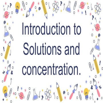 Introduction to Molarity and Concentrations.pptx