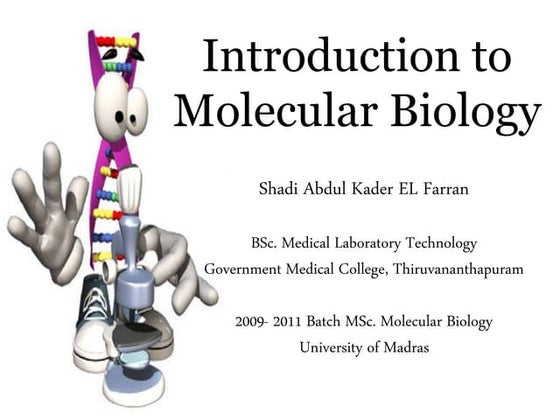 Molecular biology introduction | PPTX