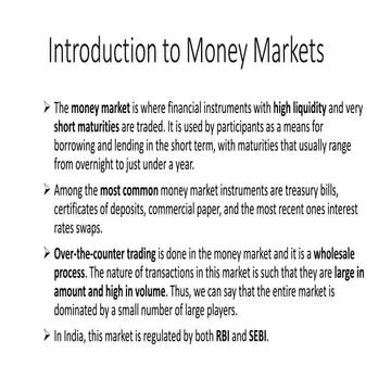 Introduction to Money Markets - PPT.pptx