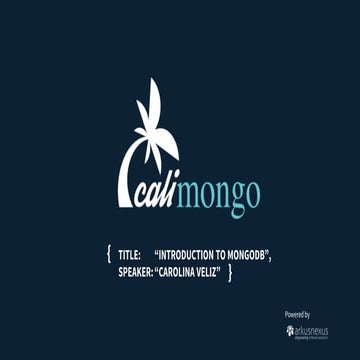 Introduction To Mongodb Pptx Databases Computer Software And