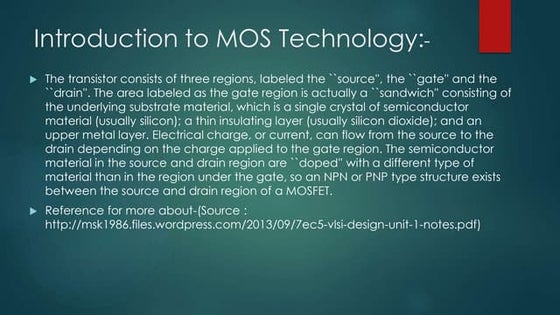 MOS logic family | PPT
