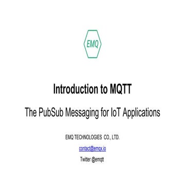 Introduction To Mqtt Pptx Computer Networking Computing 3863