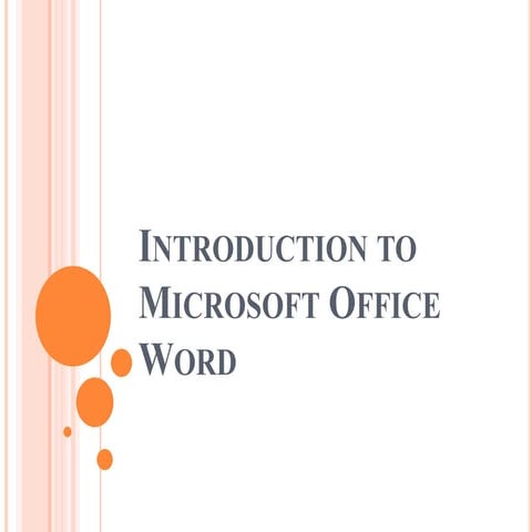 Introduction to Ms – Word 2007.pptx