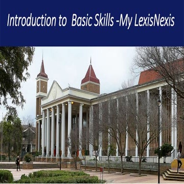 Introduction to My LexisNexis | PPTX