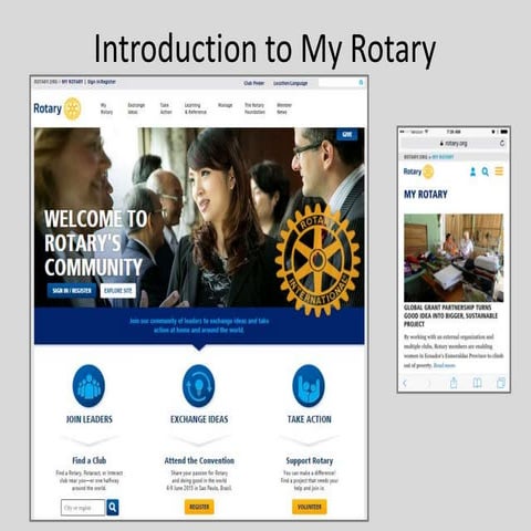 Introduction to My Rotary | PPTX