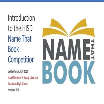 Introduction to name_that_book2021_2022 | PPTX