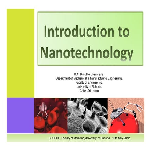 Introduction of Nanotechnology | PPTX