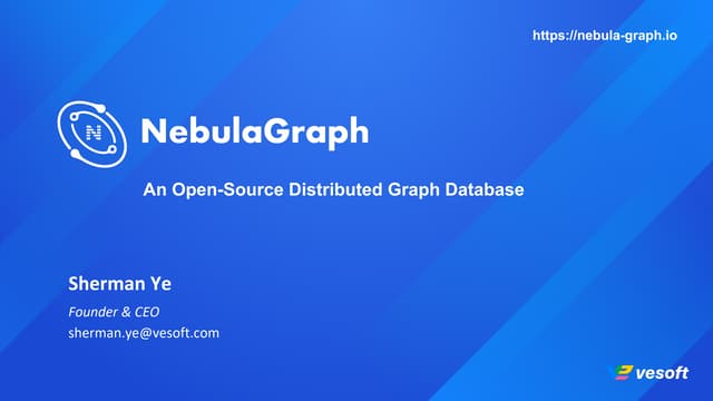 Introduction To Nebula Graph An Open Source Distributed Graph Database Ppt