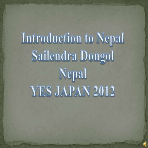 Introduction to nepal | PDF