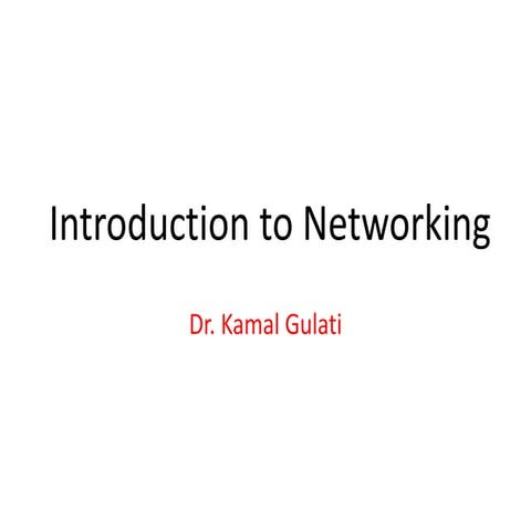 Introduction to Networking | PPT