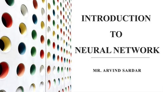 Artificial neural network | PPTX