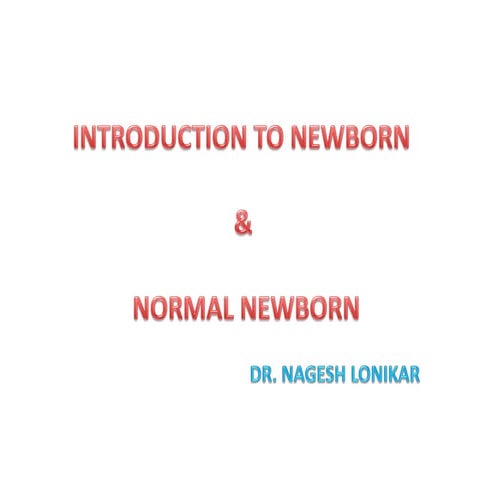 Immediate Nursing care of a newborn | PPTX