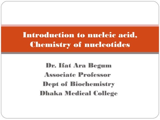 Nucleic Acid Metabolism | PDF | Chemistry | Science