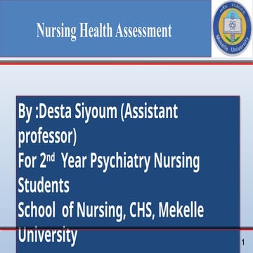 Introduction to Nursing Health Assessment part 1.pptx