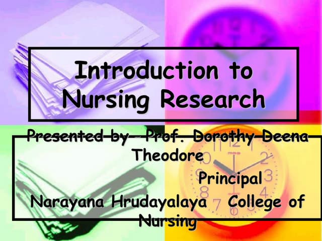 Introduction to Nursing Research | PPTX