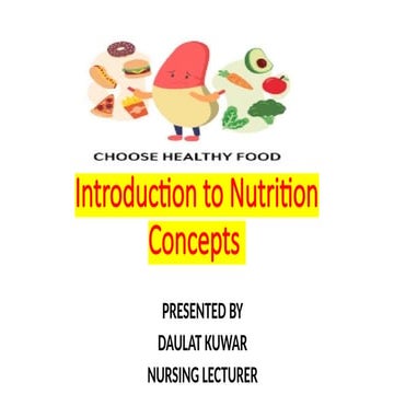 INTRODUCTION TO NUTRITION II SEM B.SC NURSING.pptx